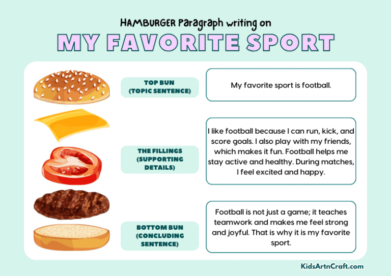 Paragraph on My Favorite Sport - Kids Art & Craft