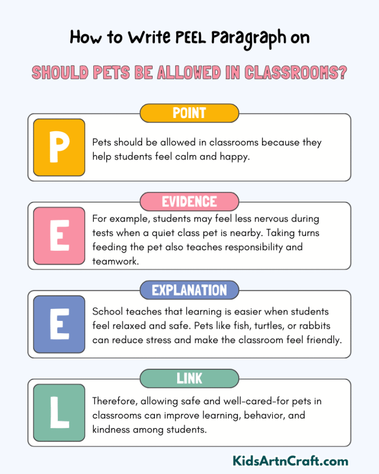 Paragraph on Should Pets Be allowed in classrooms? - Kids Art & Craft