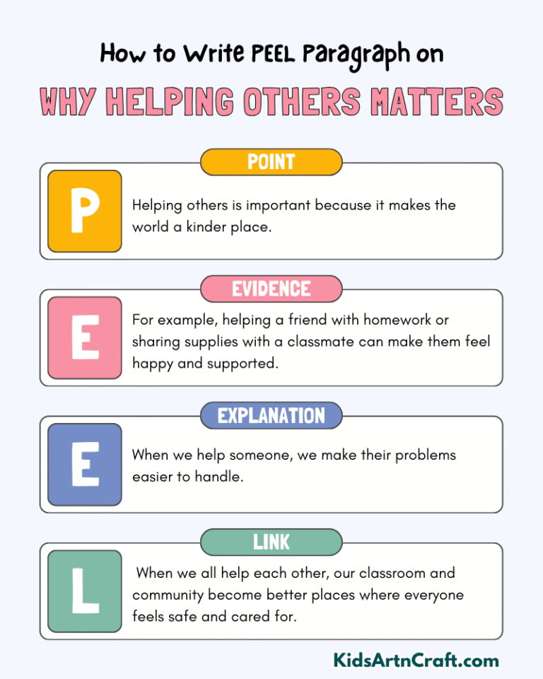 Paragraph on Why Helping Others Matters - Kids Art & Craft