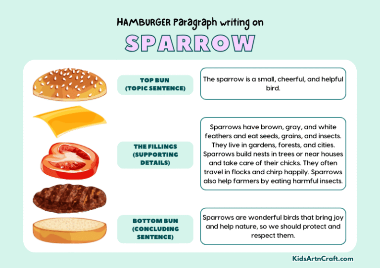 Paragraph on Sparrow - Kids Art & Craft